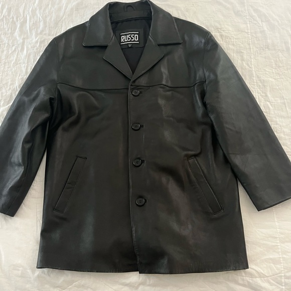 Russo | Jackets & Coats | Russo Vintage Leather Jacket Xl | Poshmark